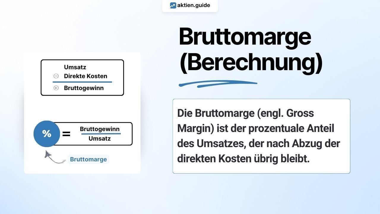 Gross Margin (in deutsch Bruttomarge) Berechnung einfach erklärt mit ...